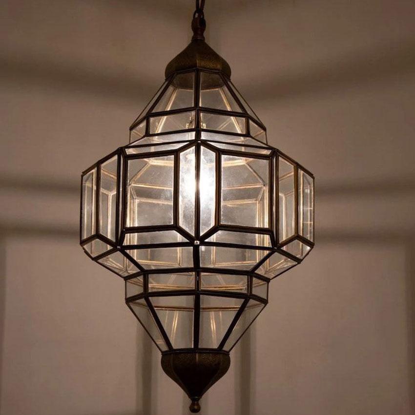 Whimsical Maghreb - Glass Ceiling Light - Art Toubkal